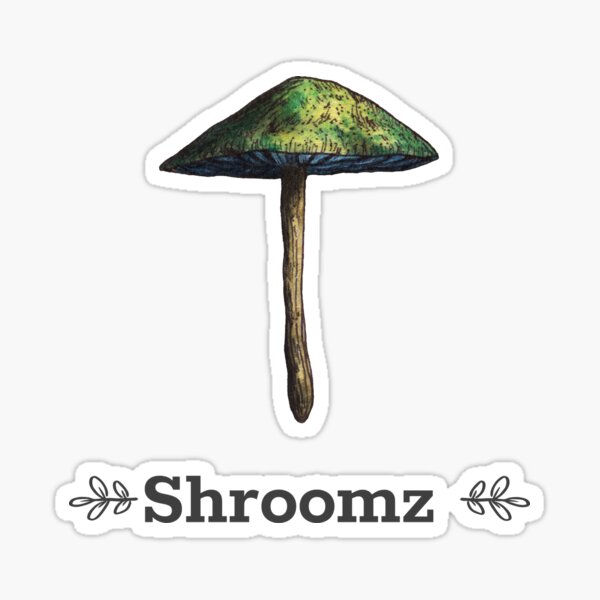 "Shroomz" Sticker for Sale by SchoolDesigns | Redbubble