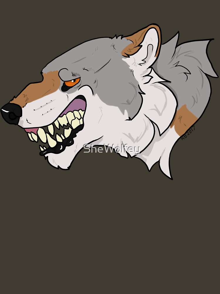 "Wolfish" T-shirt for Sale by SheWolfey | Redbubble | wolf t-shirts ...