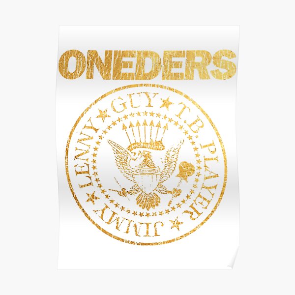 Póster «RETROGOLD EL EMBLEMA DE LOS ONEDERS» de kramerscott | Redbubble