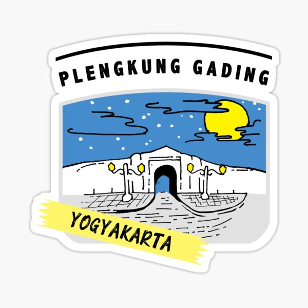 "PLENGKUNG GADING YOGYAKARTA" Sticker for Sale by HelmiSantosa | Redbubble