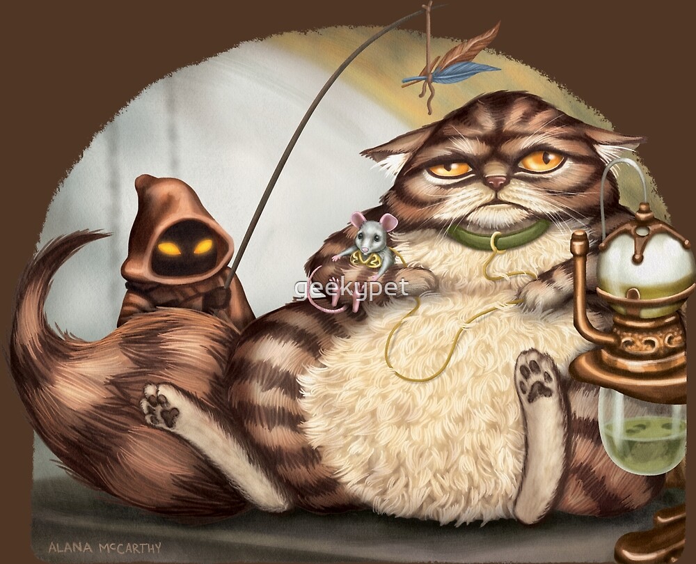 "Jabba the Cat" by geekypet | Redbubble