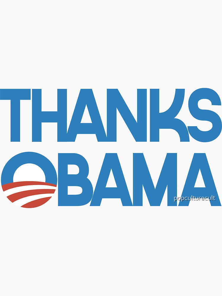 "Thanks Obama | Farewell President Barack Obama " Sticker for Sale by ...