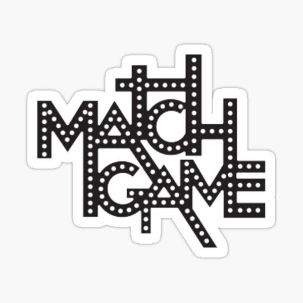 Match Game 1979 1982 Logo Sticker By Gameshowfan2001 Redbubble Match Game 1979 1982 Logo Sticker By Gameshowfan2001 Redbubble