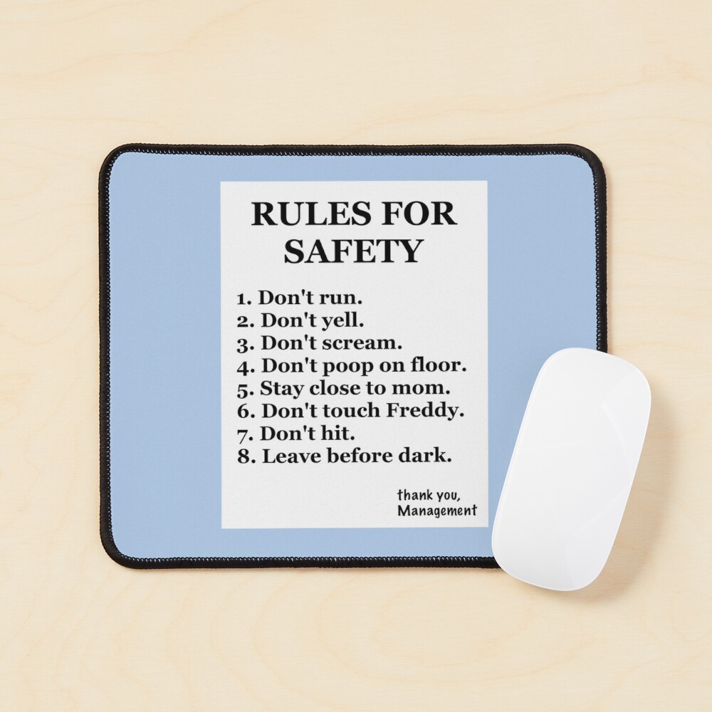 "FNaF-Rules " Poster for Sale by Mintybatteo | Redbubble