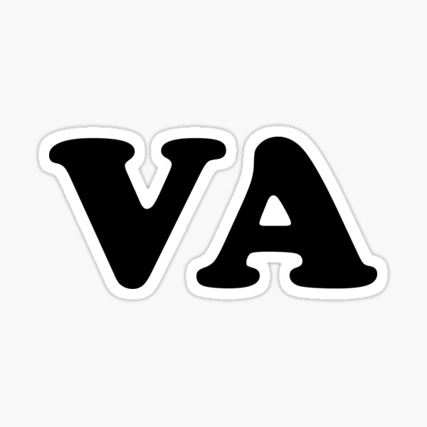 "VA " Sticker by MadEDesigns | Redbubble