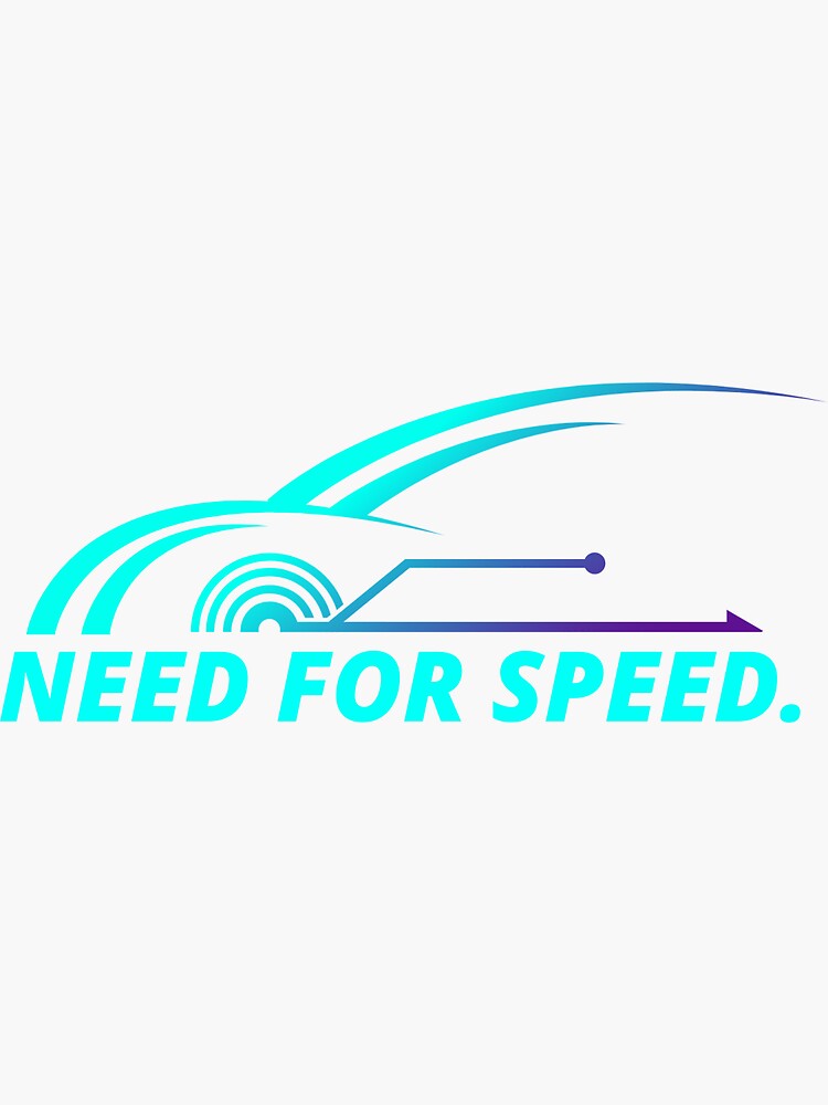 "Need for speed cool design for car lovers" Sticker for Sale by ...