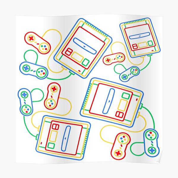 "Super Famicom" Poster by winscometjump | Redbubble