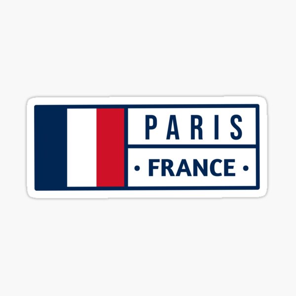 "Paris France Flag" Sticker for Sale by GypsyBuddy | Redbubble