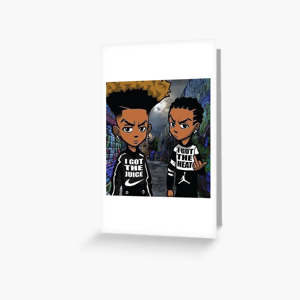 "The Boondocks | Riley Freeman | Huey Freeman" Greeting Card by ...
