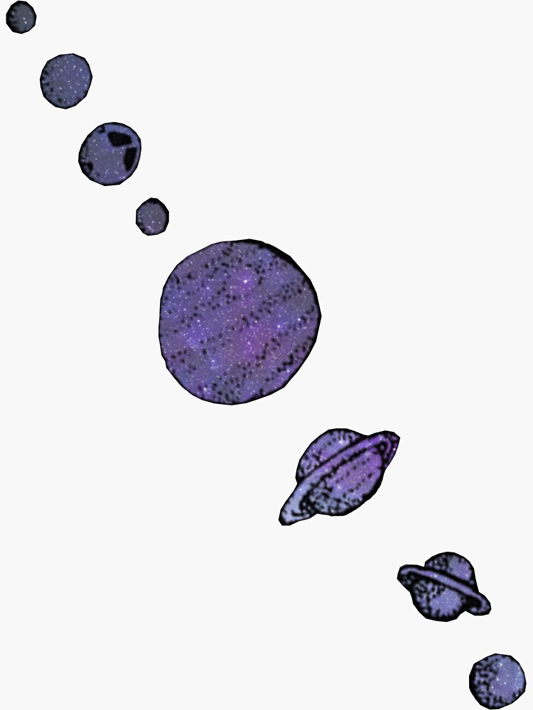 "Galaxy planets" Sticker by Samoon | Redbubble