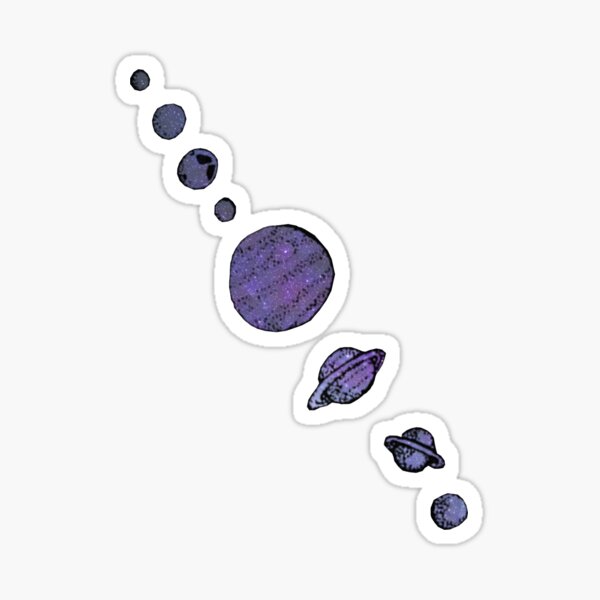 "Galaxy planets" Sticker by Samoon | Redbubble