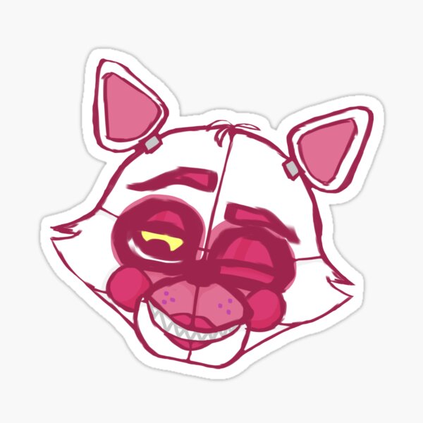 "Funtime foxy sister location" Sticker for Sale by audrinasart | Redbubble