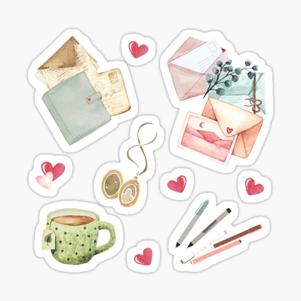 "Love Letters and Sweet Tea - Keepsakes Notes and Journaling" Sticker ...