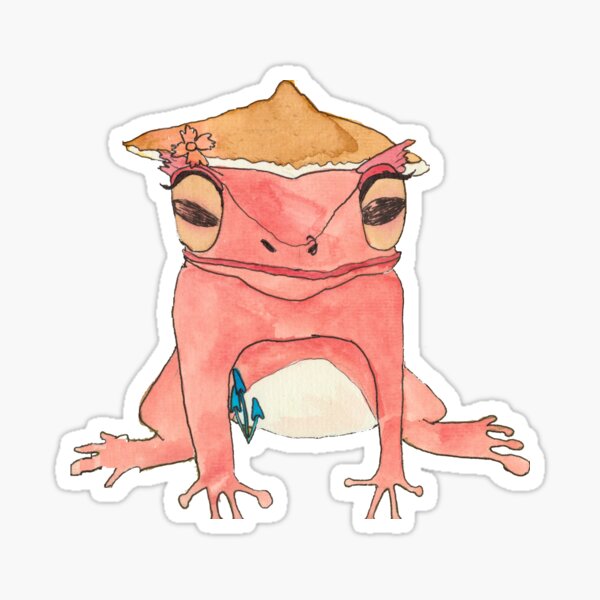 "girl frog" Sticker by repatter | Redbubble