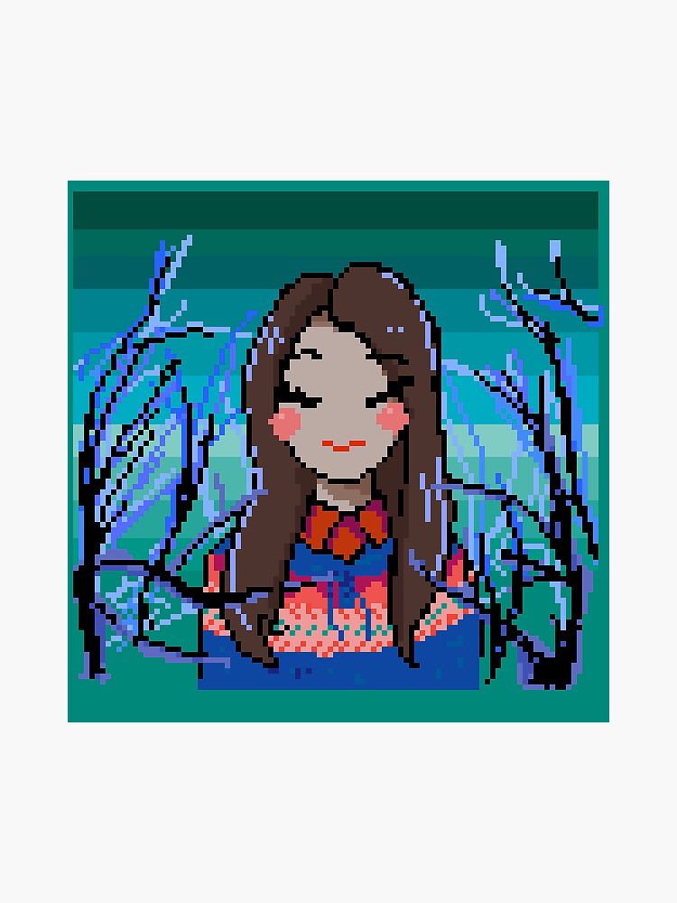 "Haseul loona pixel art" Sticker by Ananayellow | Redbubble