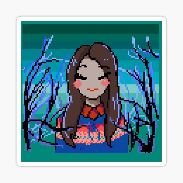 "Haseul loona pixel art" Sticker by Ananayellow | Redbubble