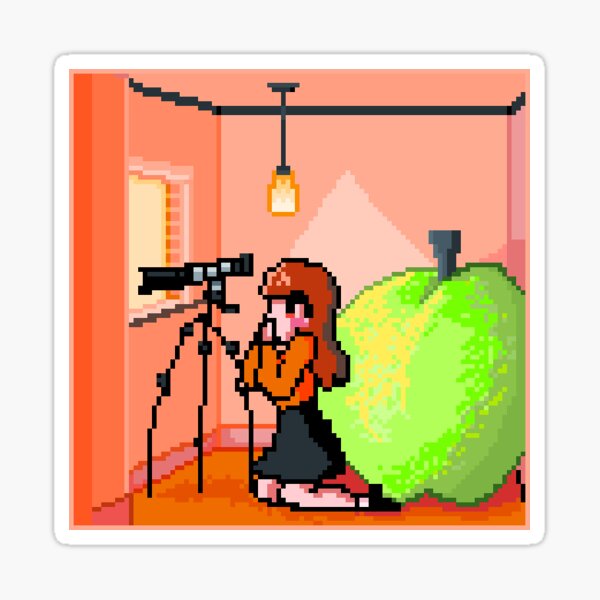 "Chuu loona pixel art" Sticker for Sale by Ananayellow | Redbubble