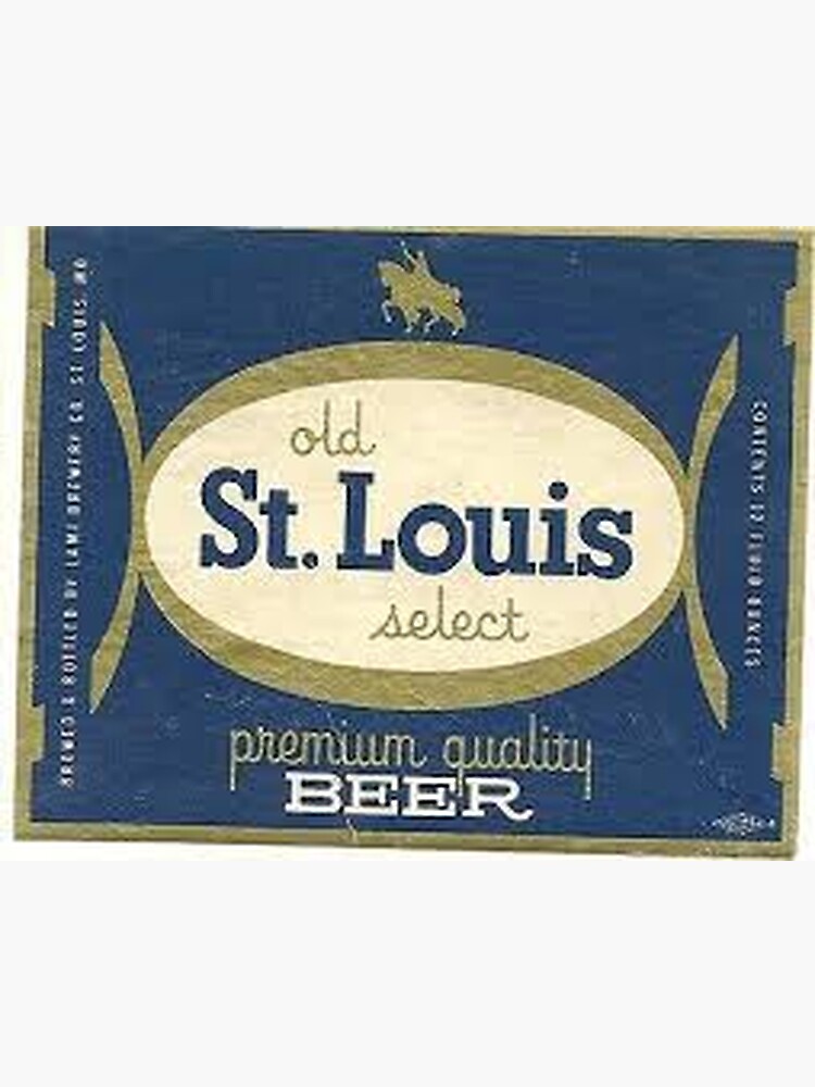 "Old St Louis Select Beer, distressed" Sticker for Sale by ...