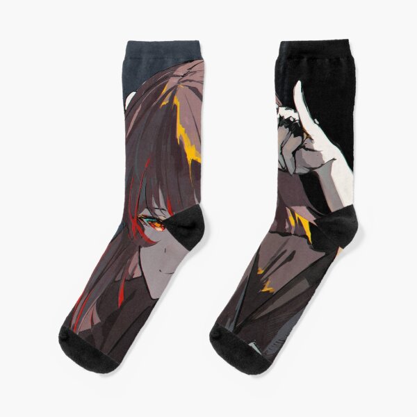 "Baka Hu Tao Genshin Impact Pyro Character" Socks for Sale by ...