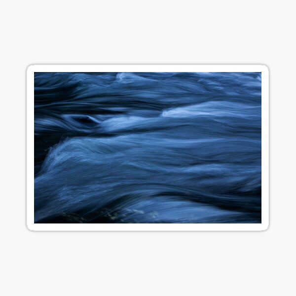 "wavy blue water photo" Sticker for Sale by TwistedTentacle | Redbubble