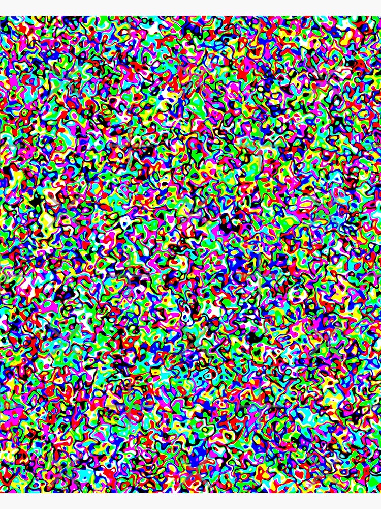 "Psychedelic Static Find the shape design " Poster for Sale by ...