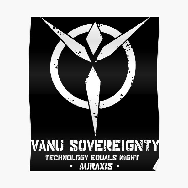 "Planetside 2 Large Vanu Sovereignty Weathered Logo Classic" Poster for ...