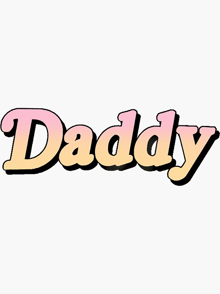 " Daddy word art" Sticker for Sale by OliviaMatteo | Redbubble