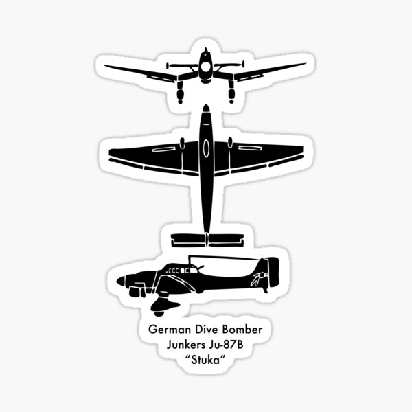 "Ju-87B "Stuka"" Sticker for Sale by arsenalapparel | Redbubble