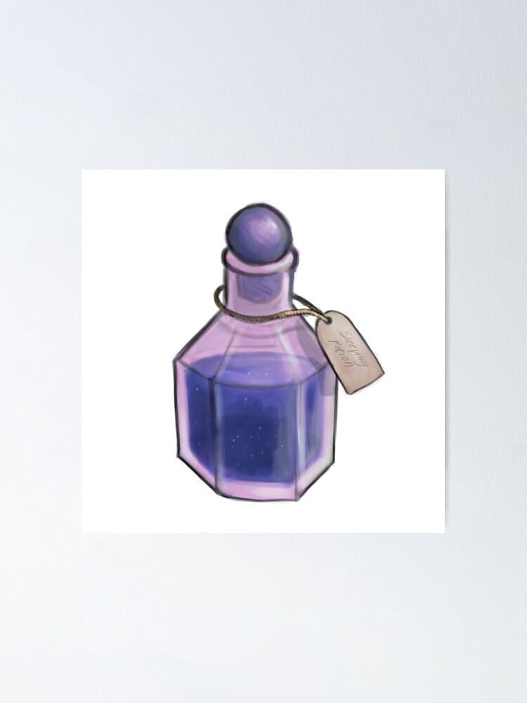 "sleeping potion" Poster for Sale by raspberribee | Redbubble