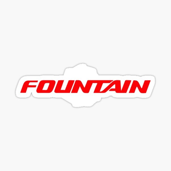"Fountain Boats Powerboat" Sticker for Sale by mantrithesan | Redbubble