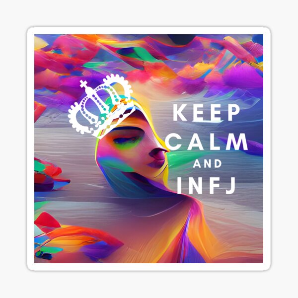 "Keep Calm and INFJ" Sticker by WazetaSpace | Redbubble