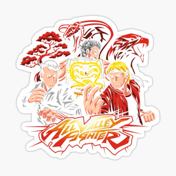 "Cobra Kai All Valley Fighter" Sticker for Sale by NguyenCao | Redbubble