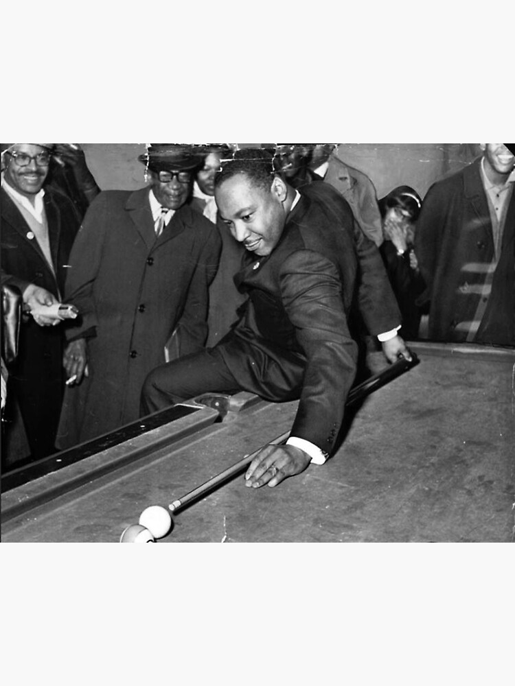 "Martin Luther Playing Pool" Poster by DonOntiveros | Redbubble