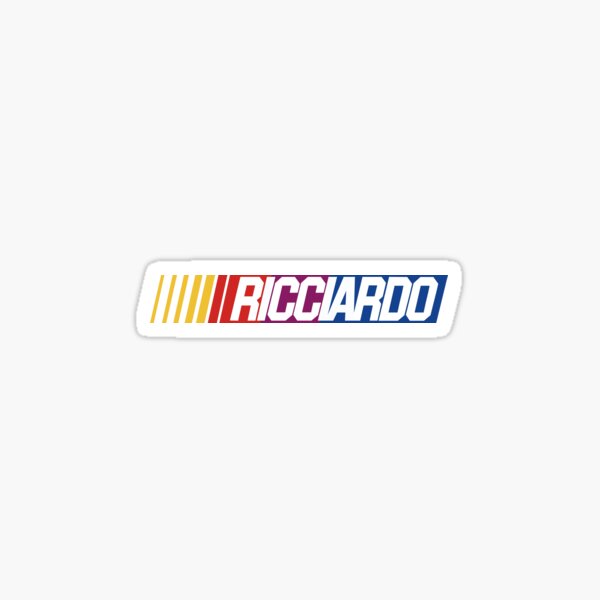 "Daniel Ricciardo - NASCAR Font " Sticker for Sale by MoshoboMakes ...