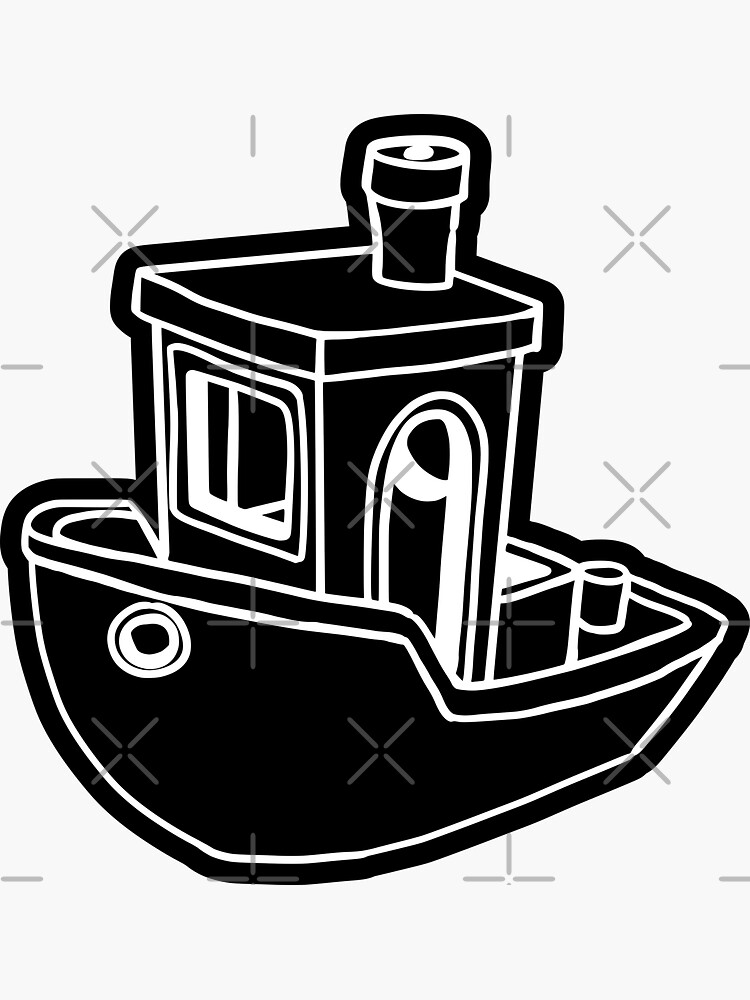 "Benchy" Sticker by FibreGrease | Redbubble