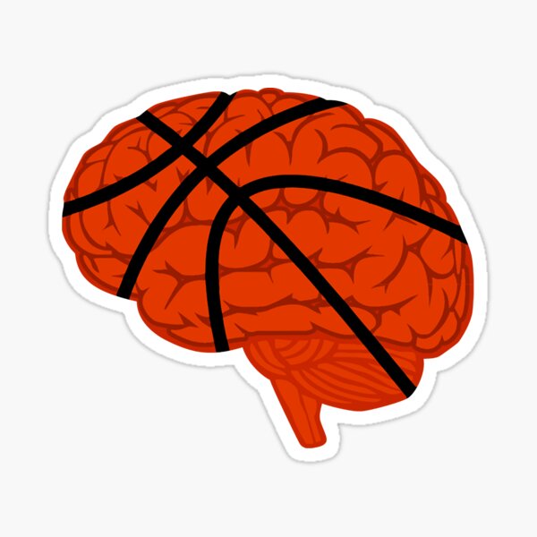 "Basketball Brain ! Sports Fitness Player Classic T-Shirt.png" Sticker ...