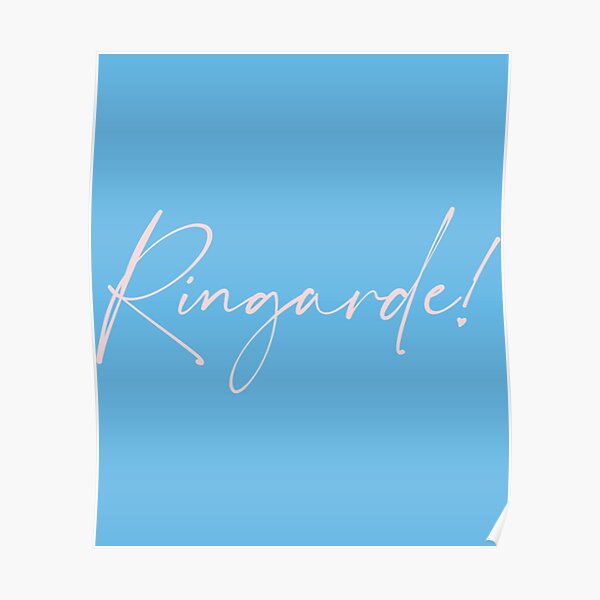 "Ringarde- Basic B written in a subtle pink, perfect for the darker ...
