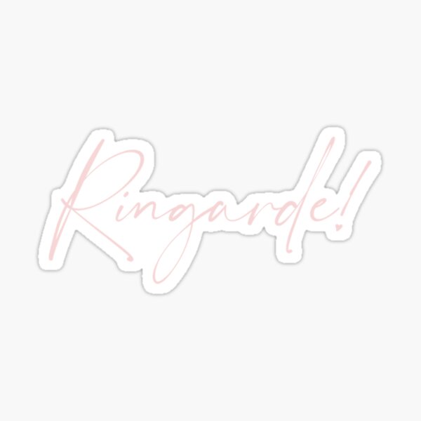 "Ringarde- Basic B written in a subtle pink, perfect for the darker ...