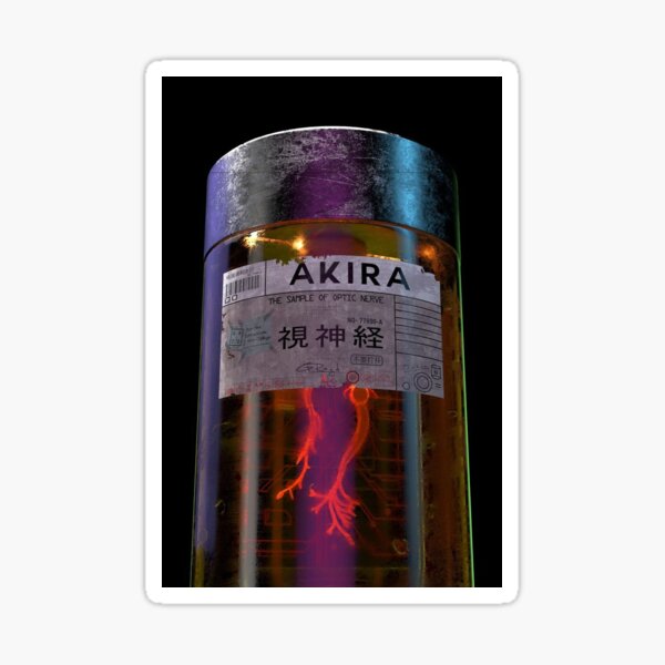 "Akira. [sample of optic nerve]" Sticker by JoshSeiler | Redbubble