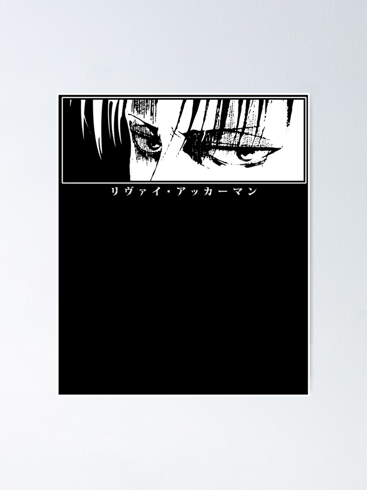 "Levi - Stare - SnK Classic" Poster for Sale by rosalineza | Redbubble