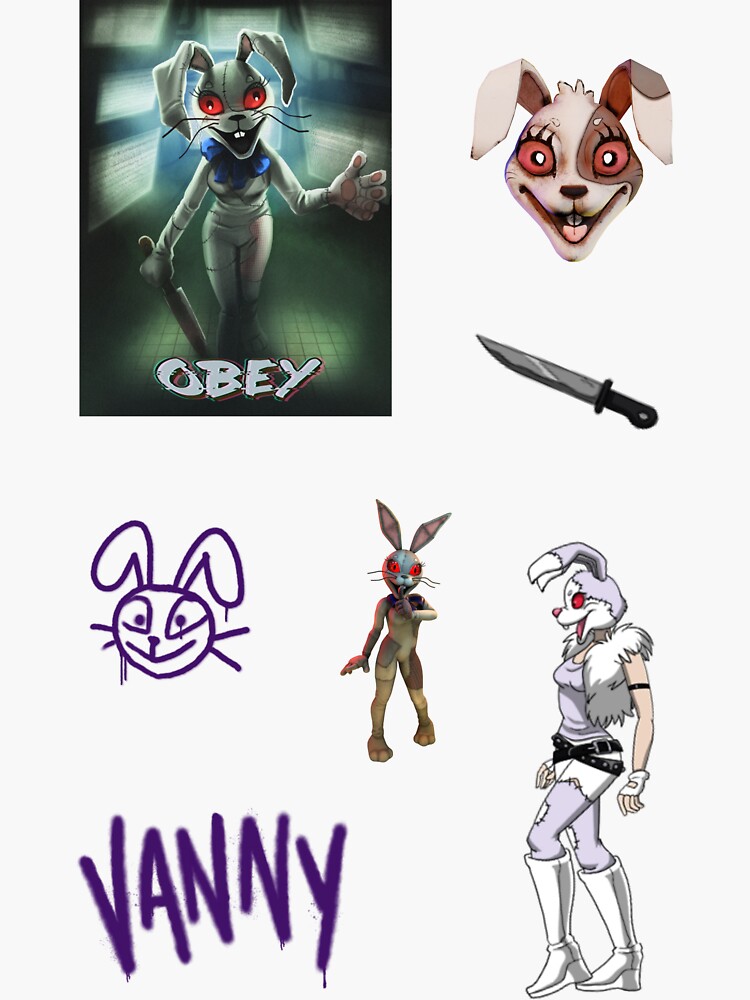 "Vanny Sticker Sheet" Sticker by popcultmania | Redbubble