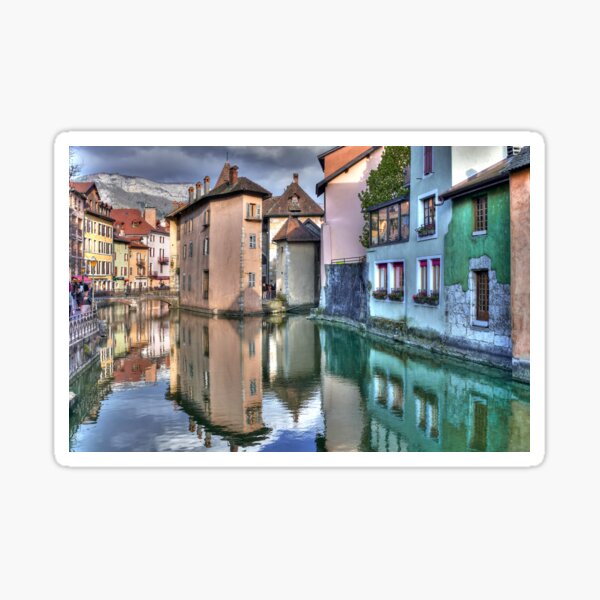 "Canal du Thiou - Annecy - Haute Savoie - France" Sticker by paolo1955 ...