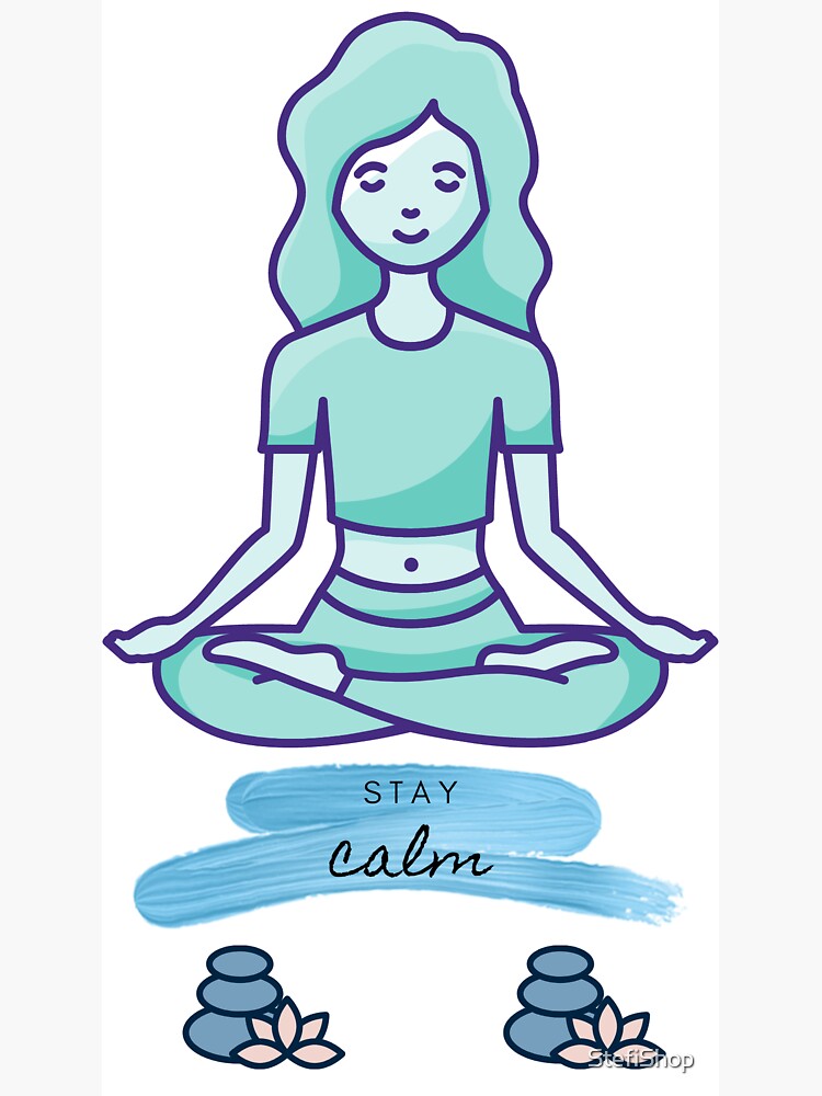 "Stay calm" Sticker for Sale by StefiShop | Redbubble