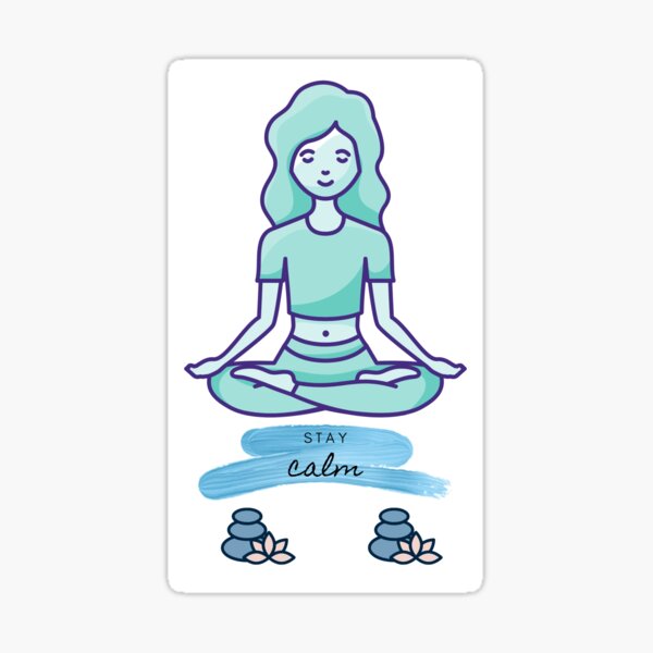 "Stay calm" Sticker for Sale by StefiShop | Redbubble