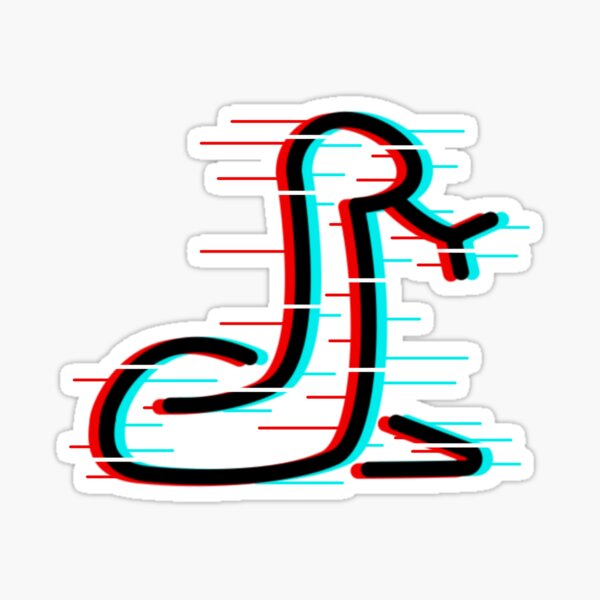 "Glitch Snake Icon" Sticker for Sale by Maupi | Redbubble