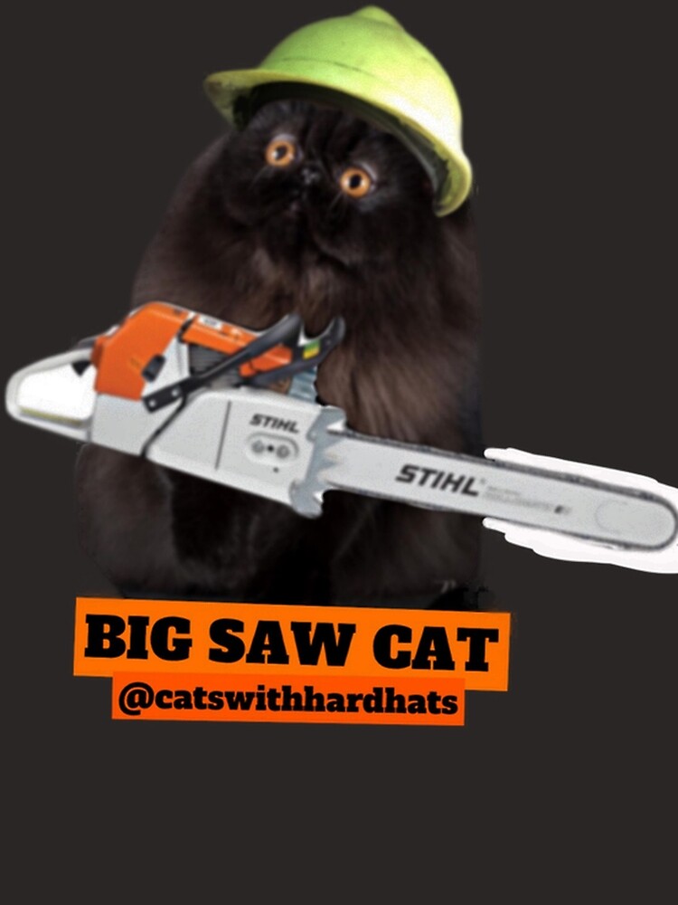"Big (chain)Saw Cat Sticker" Photographic Print for Sale by NiklasLoofc ...