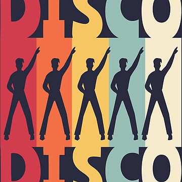 " Disco Dance Move" Poster for Sale by SunnyBrand | Redbubble