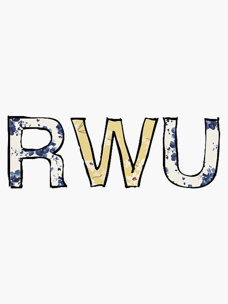 "RWU Flowers" Sticker for Sale by sampainter | Redbubble