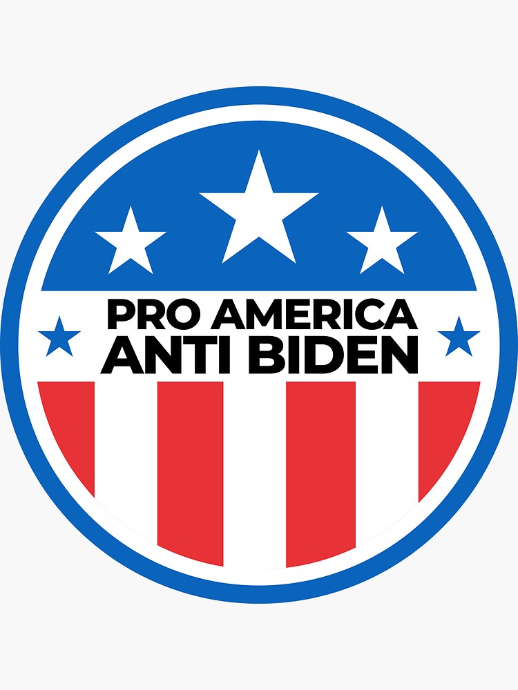 "Pro America anti biden USA Flag" Sticker by Z0nked | Redbubble