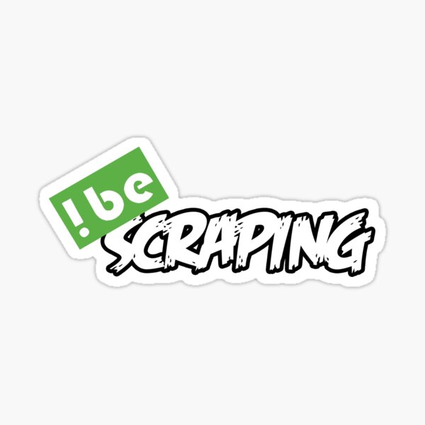 "ibe Scraping - Green" Sticker by ibestamped | Redbubble